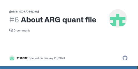 About Arg Quant File · Issue 6 · Gaarangoadeeparg · Github