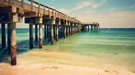 Premium Photo Pensacola Beach Fishing Pier On Santa Rosa Island