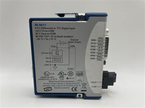 national instruments ni 9411 cdaq differential digital input module ebay