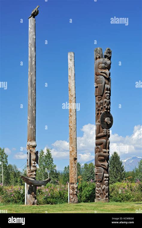 Kispiox Totem Poles Gitxsan Village Northwest Coast First Nations Kispiox Valley Kispiox