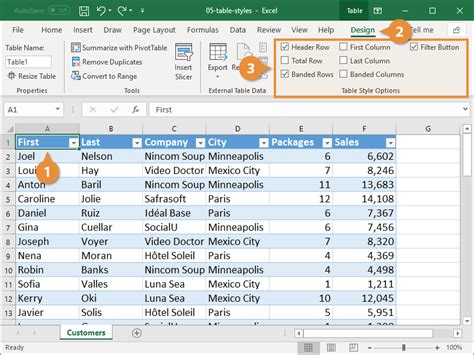 Excel Format As A Table Customguide