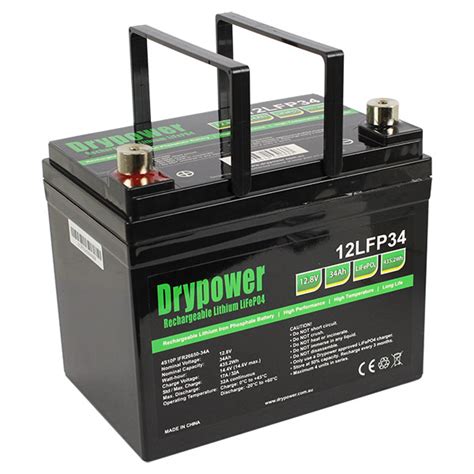 12lfp34 Drypower 12v Rechargeable Lithium Deep Cycle Battery Drypower