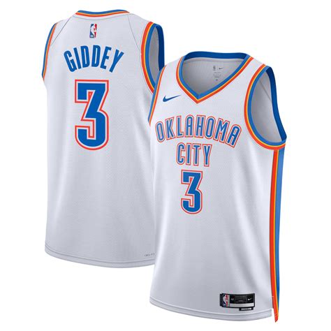 Mens Oklahoma City Thunder Josh Giddey 2022 23 Association Edition Basketball Jersey Rebel Sport