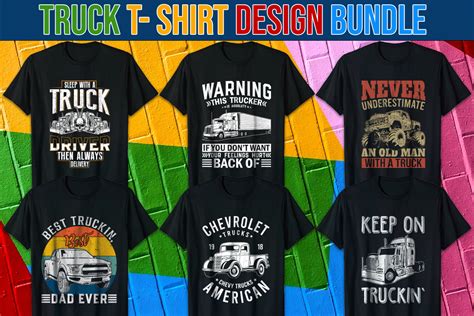 Truck Driver T Shirt Design Bundle Gráfico Por Stock House · Creative