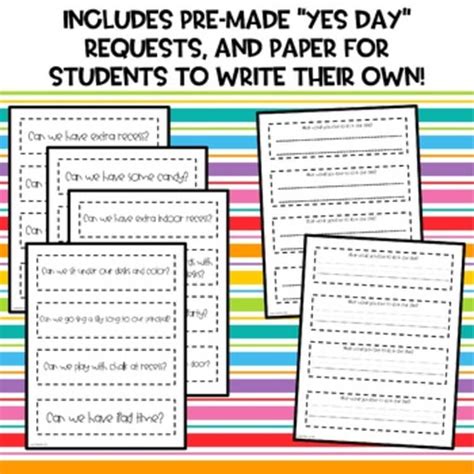 Yes Day Kit End Of Year Activities Classroom Yes Day By Sweet
