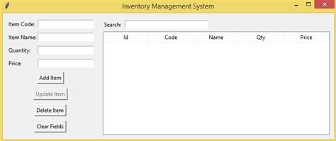 Inventory Management System Using Tkinter In Python With Source Code