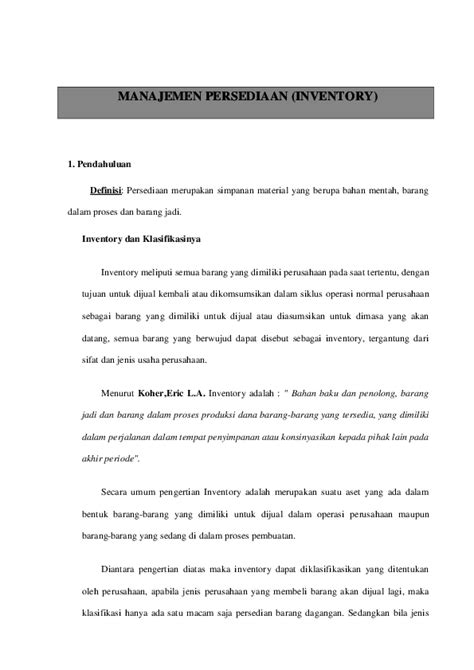 pdf manajemen persediaan inventory