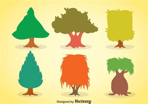 Tree Shape Vector Art Icons And Graphics For Free Download