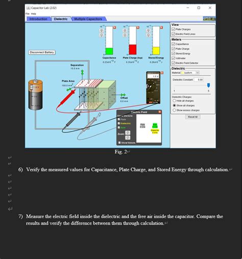 Solved х Capacitor Lab 202 File Help Introduction Chegg com