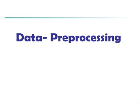 Feature Types And Data Preprocessing Steps Pptx