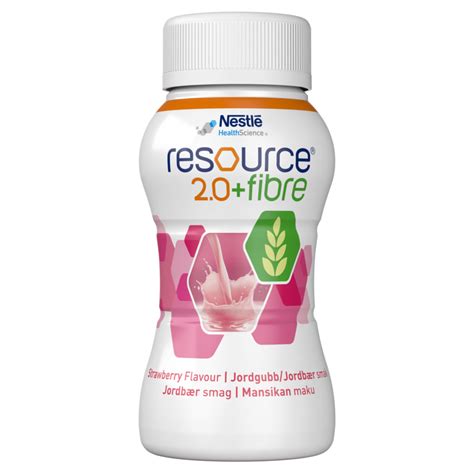 Kjøp Resource 2 0 Fibre Næringsdrikk Jordbær 4x200 Ml På Nett Vitusapotek