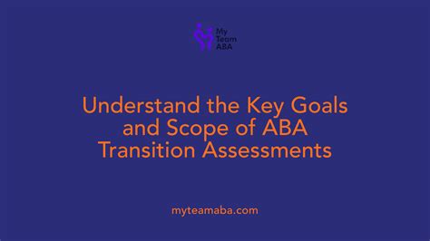 How Aba Assessments Support Transition Planning For Different Life Stages