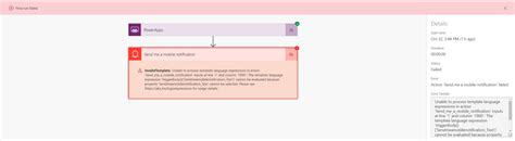 Error Codes On Flow Run Power Apps Microsoft Learn