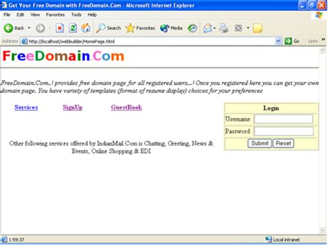 Personal Home Page PHP Builder Projects