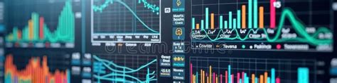 Colorful Data Analytics Dashboard With Graphs And Charts In A Modern