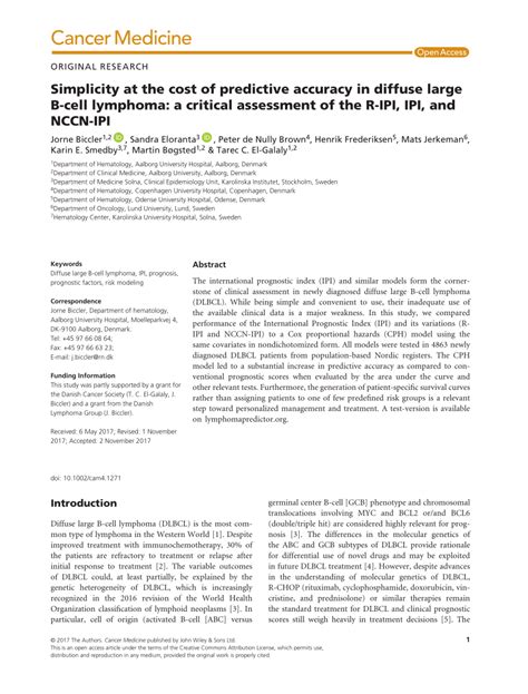 pdf simplicity at the cost of predictive accuracy in diffuse large b