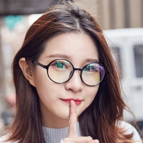 Korean Style Vintage Round Frame Glasses Frame Arale Celebrity Style