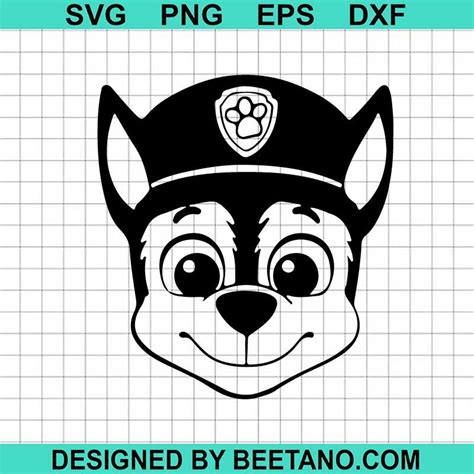 Paw Patrol Svg Chase Face Svg Paw Patrol Orangecut My Xxx Hot Girl