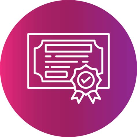 Certification Generic Gradient Fill Icon