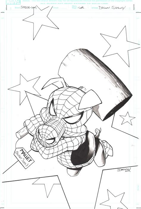Spider Ham Coloring Page Printable Free Printable Templates