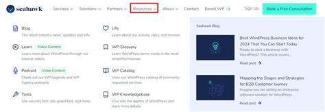 How To Make A Resource Page For Wordpress Website Seahawk