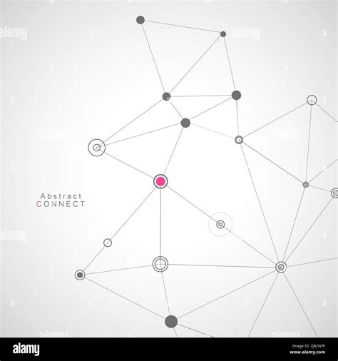 Vector Abstract Molecular Connection Technology Design For Medicine