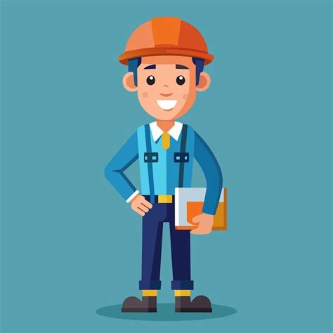 Building Inspector Vector Character In Flat Style Premium Ai Generated Vector