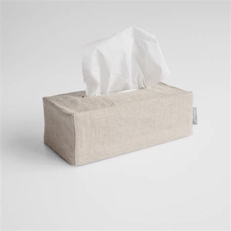 Linen Tissue Box Cover Etsy