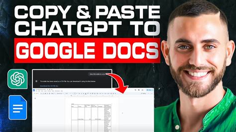How to Copy and Paste Table From ChatGPT to Google Docs (2024) Easy Guide - COS.TV