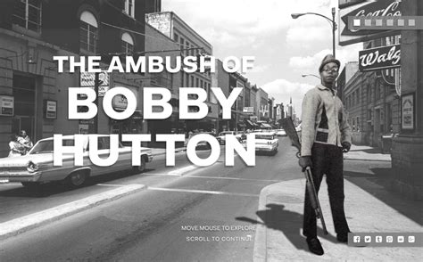 The Ambush Of Bobby Hutton Website Design And Ux Project Behance