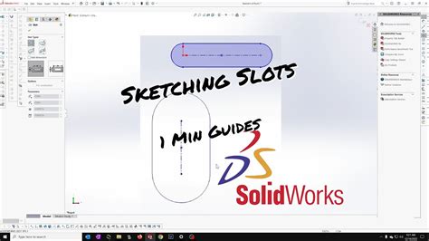 1 Minute Solidworks Straight Slots Youtube