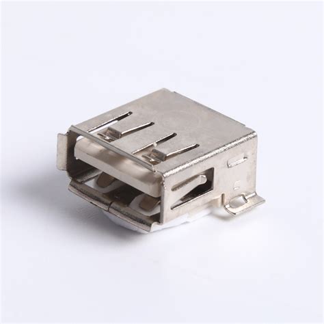 Usb连接器usb母座 全贴 卷边 10柱 Ydtek连接器