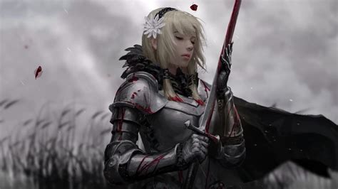 Fantasy Girl Warrior Sword Live Wallpaper Wallpaperwaifu