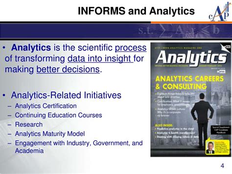 Ppt Certified Analytics Professional Cap ® Certification Program