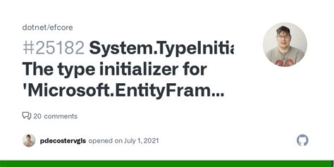 System TypeInitializationException The Type Initializer For Microsoft EntityFrameworkCore