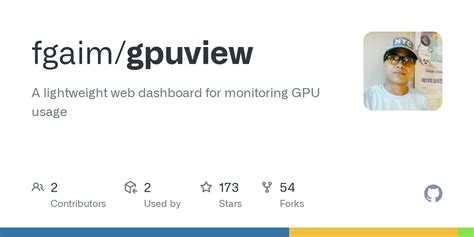 GitHub Fgaim Gpuview A Lightweight Web Dashboard For Monitoring GPU Usage