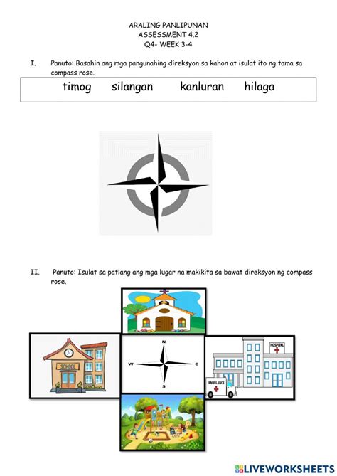 Ap 1 Mga Bahagi Ng Paaralan At Bumubuo Rito Worksheet Artofit