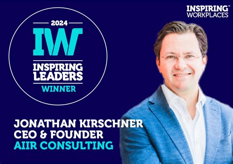 Jonathan Kirschner 2024 Inspiring Leader By Inspiring Workplaces
