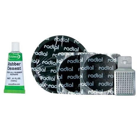 Slime 2030 A Deluxe Tire Patch Kit 7 Black For Cars Flat Tire