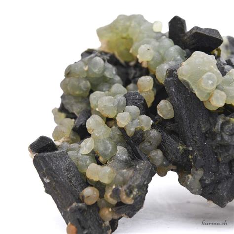Prehnite Sur Épidote Minéraux N°77821 • Kurmach