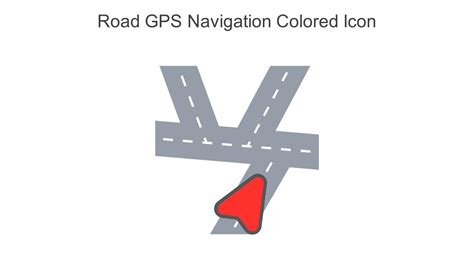 Road Gps Navigation Colored Icon In Powerpoint Pptx Png And Editable Eps Format Ppt Sample