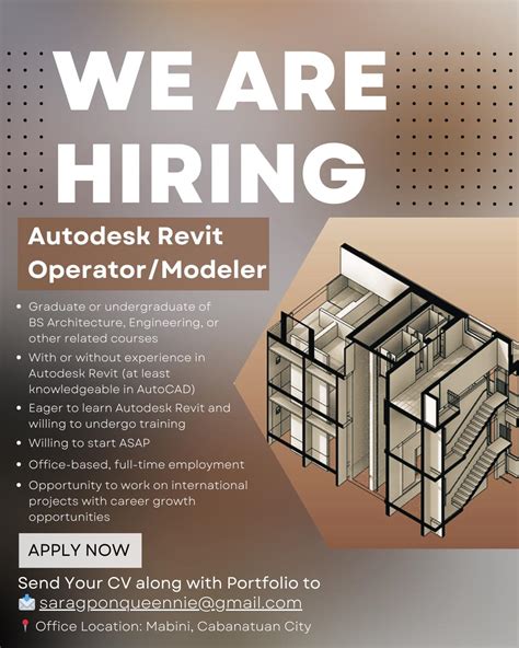 Autodesk Revit User Group Philippines Hiring Revit Architecture Open