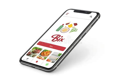 Mobile Food Ordering App Interface With Vibrant Display Of Delicacies Stock Illustration