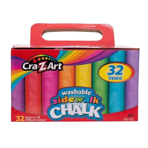 Cra Z Art Washable Sidewalk Chalk 32 Pcs Rossy