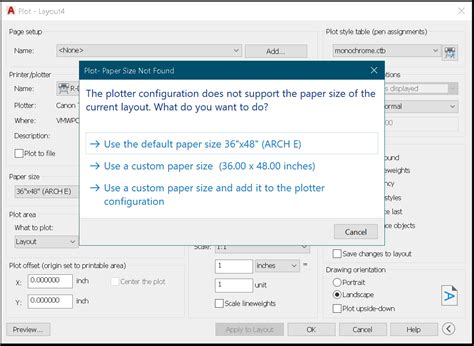 Solved Plotting From Autocad To Canon Imageprograf Tx 3100 Autodesk