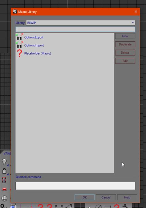 where is workspace editor toolbars macro serengeti rhino wip