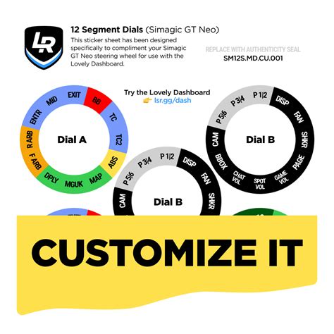 12 Segment Custom Dials Simagic Gt Neo Lovely Sim Racing