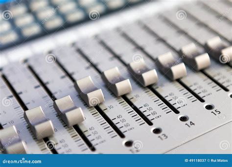 Multitrack Sound Mixer Stock Image Image Of Desktop 49118037
