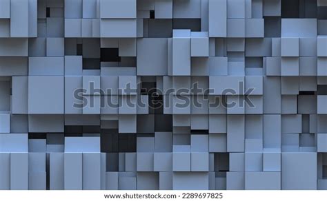 Volumetric Composition Parallelepipeds Different Sizes Cold Stock Illustration 2289697825