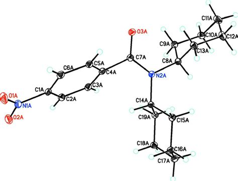 Molecular Structure Of Molecule B In I Showing The Atom Labeling